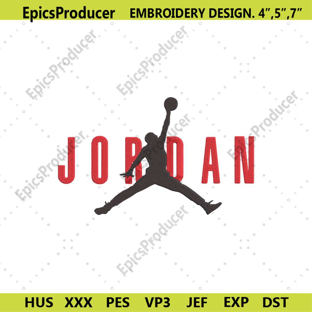 Jordan Air Brand Logo Name With Symbol Embroidery Download F | Inspire ...