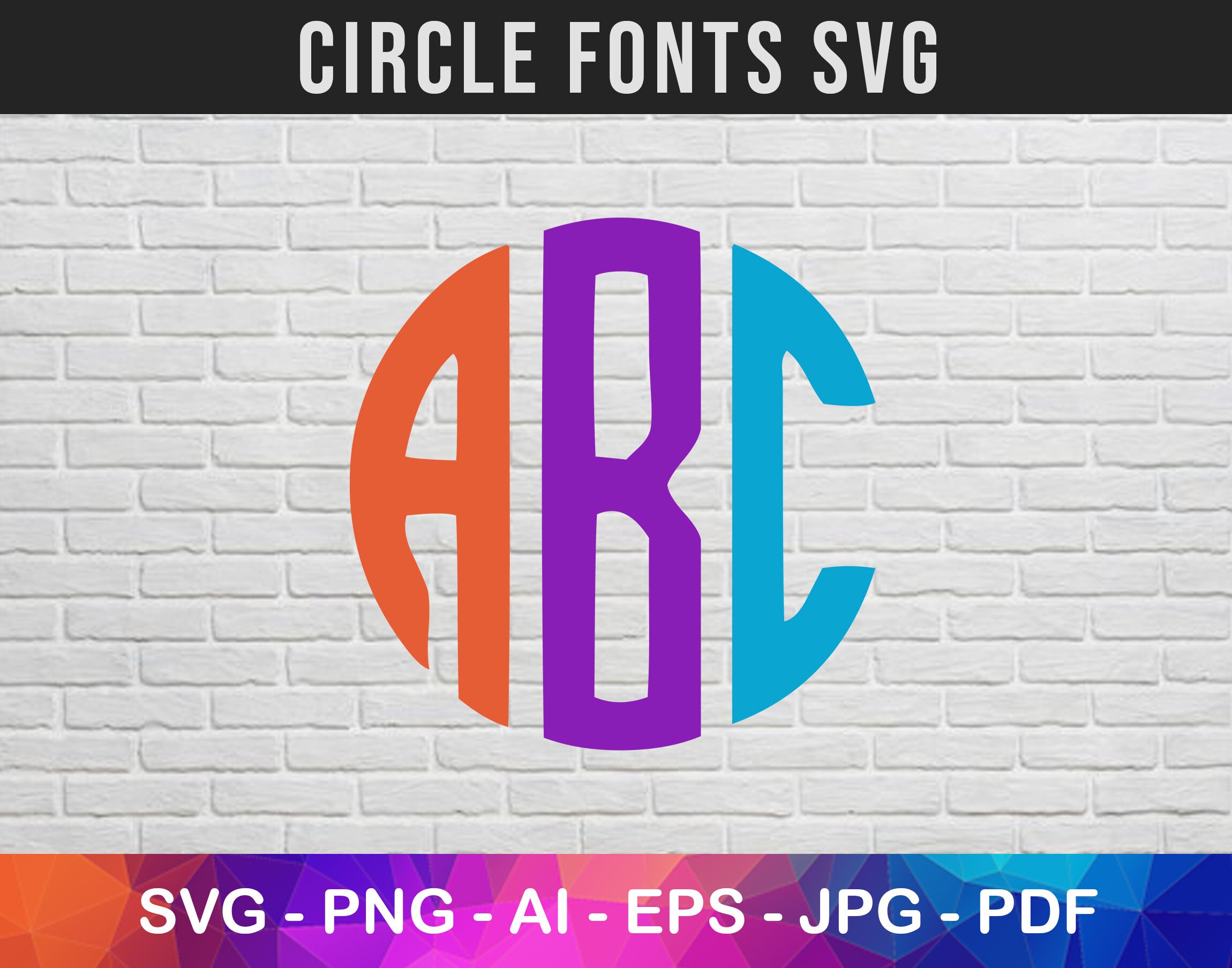Circle Alphabet Svg, Circle Monogram Svg, Circle Letters Svg | Inspire ...