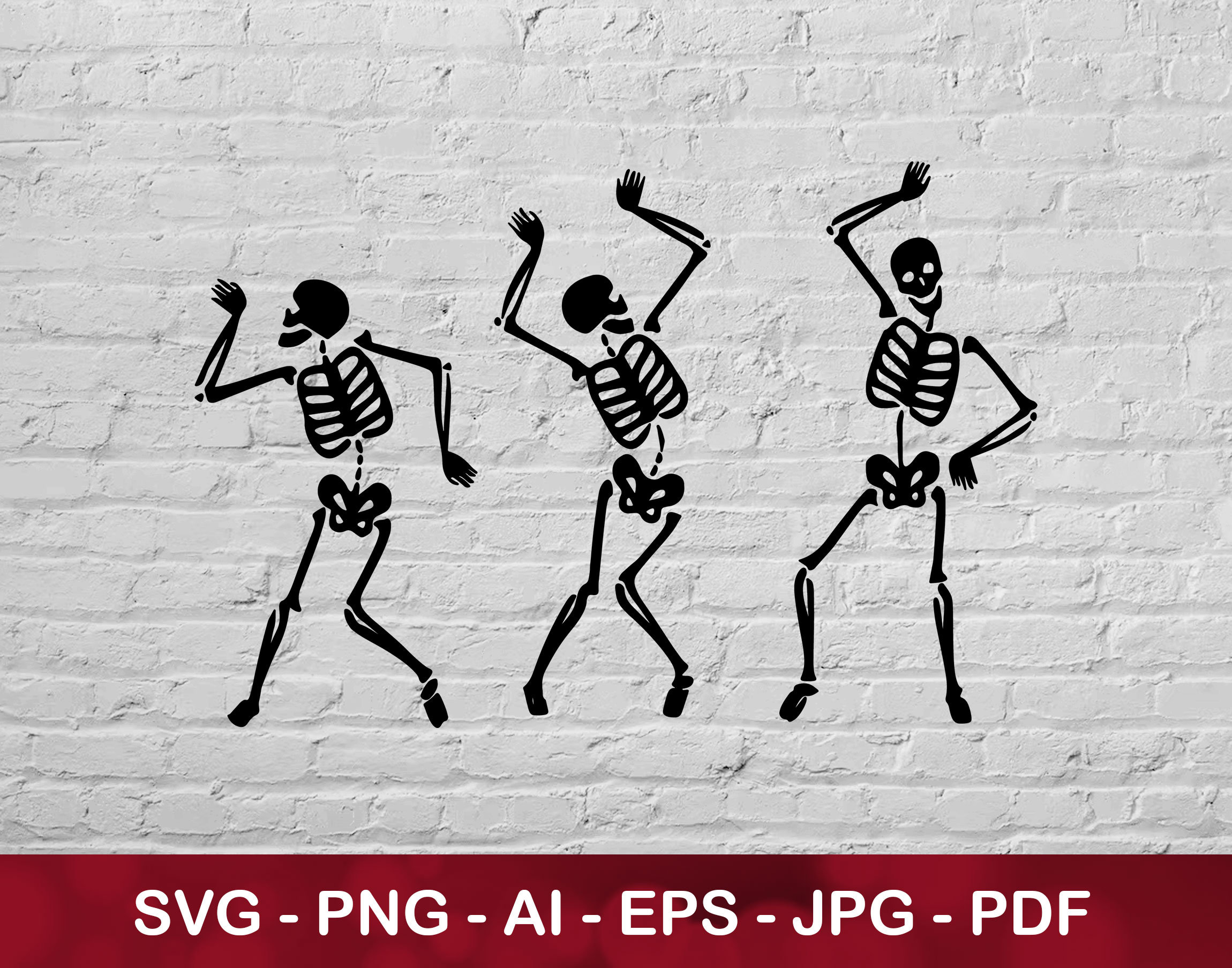 Dancing Skeletons Svg, Skeletons Svg File, Party Svg, Dance | Inspire ...