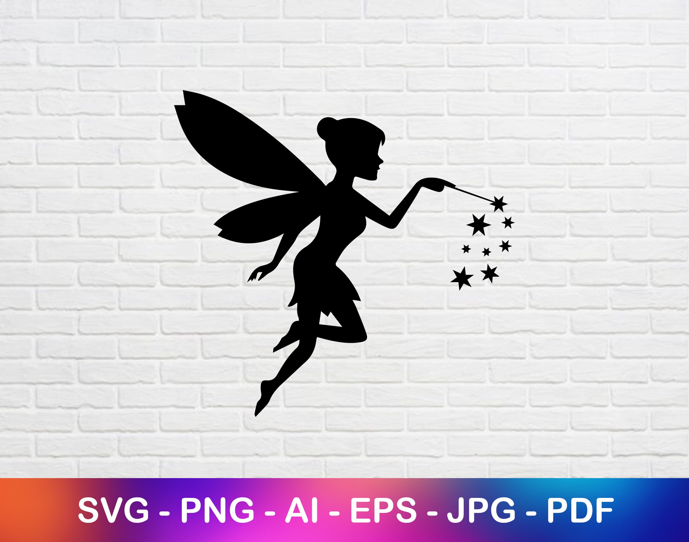Fairy Svg, Tooth Fairy Png, Tinkerbell Character Silhouette | Inspire ...