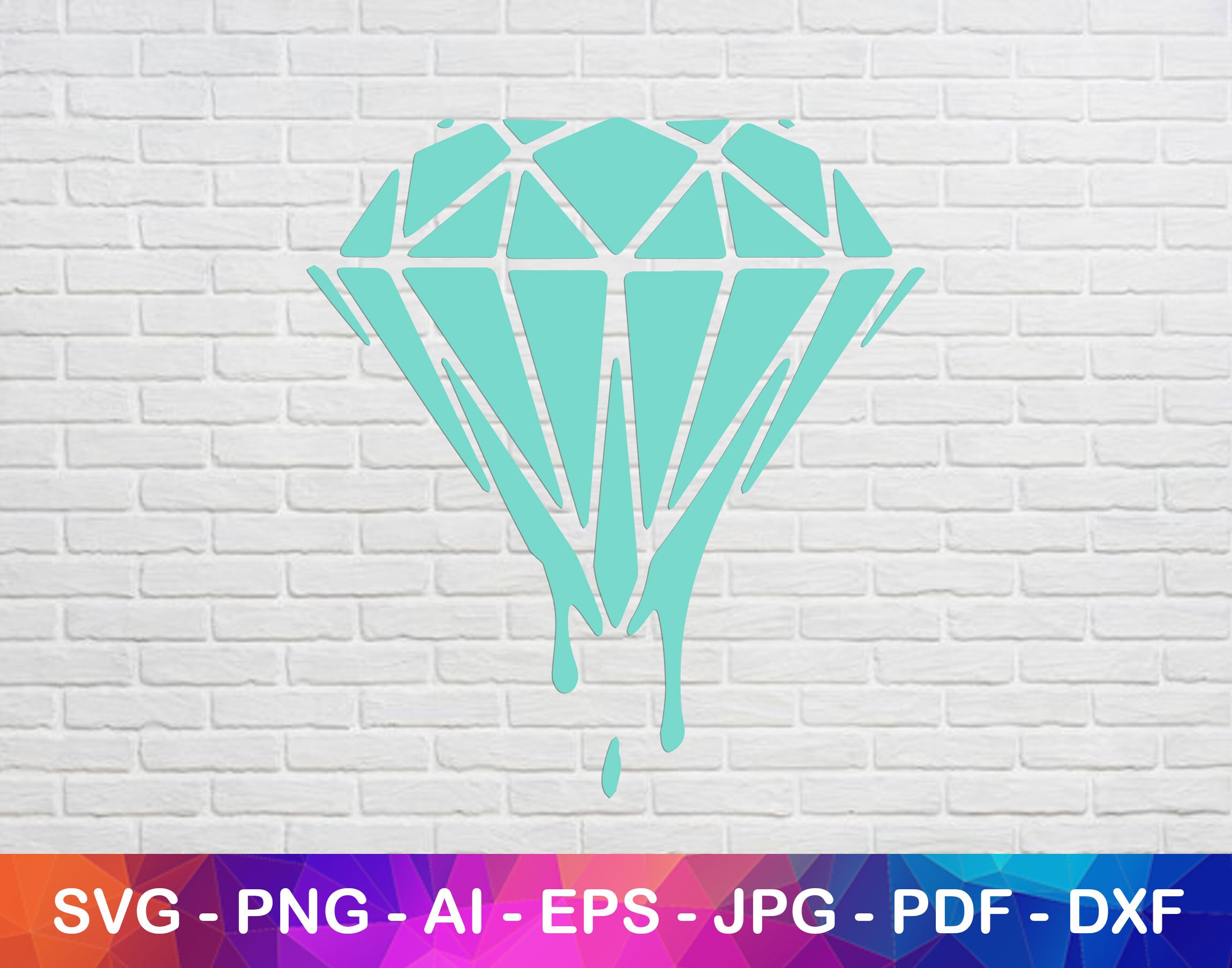 melting diamond svg - Inspire Uplift