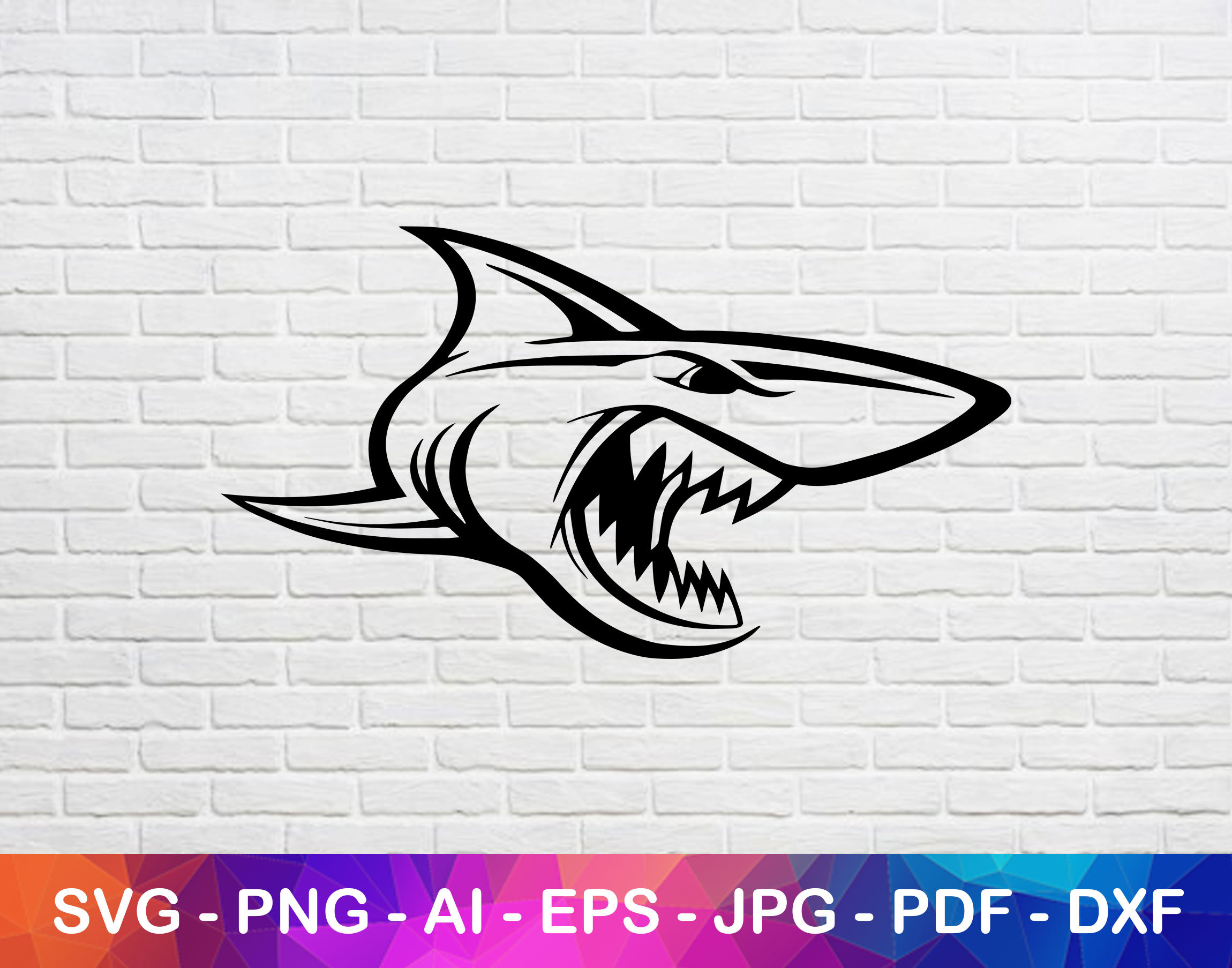 Shark Svg, Animal Svg, Shark Cartoon Svg, Silhouette Svg, In | Inspire ...