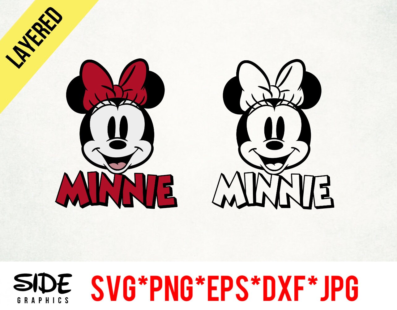 Minnie Logo Design instant download digital file svg, png, e - Inspire ...