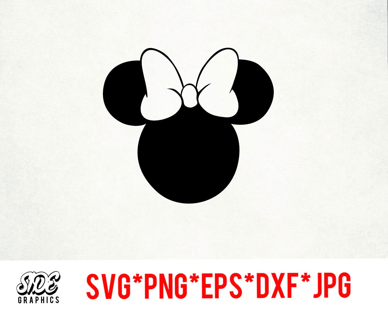 Minnie Mouse Head instant download digital file svg, png, ep | Inspire ...