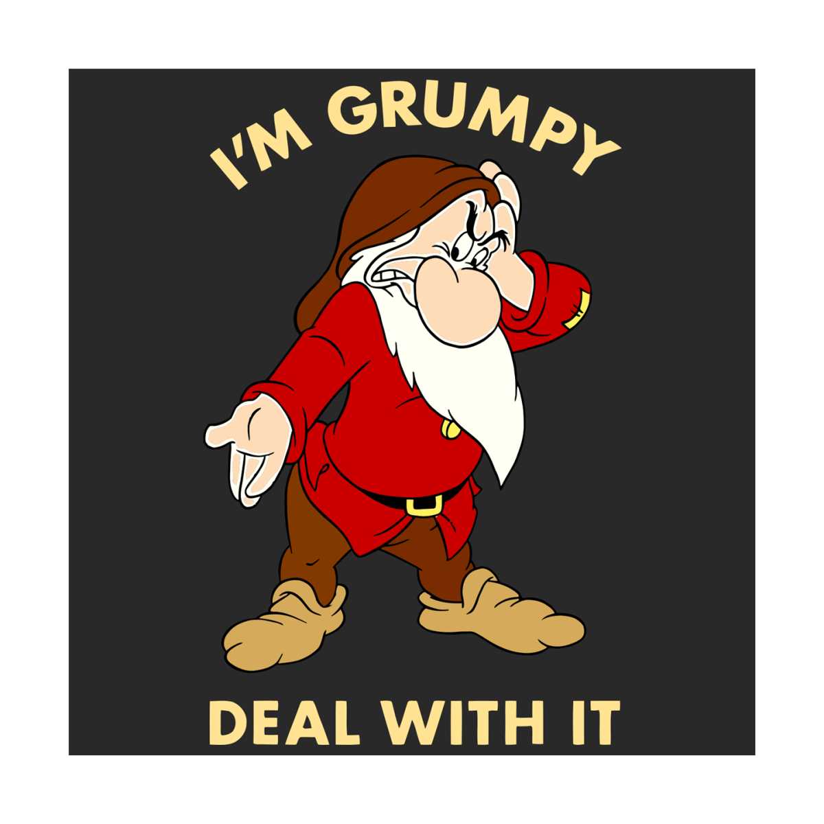 I Am Grumpy Deal With It Svg, Trending Svg, Grumpy Svg, Disn | Inspire Uplift