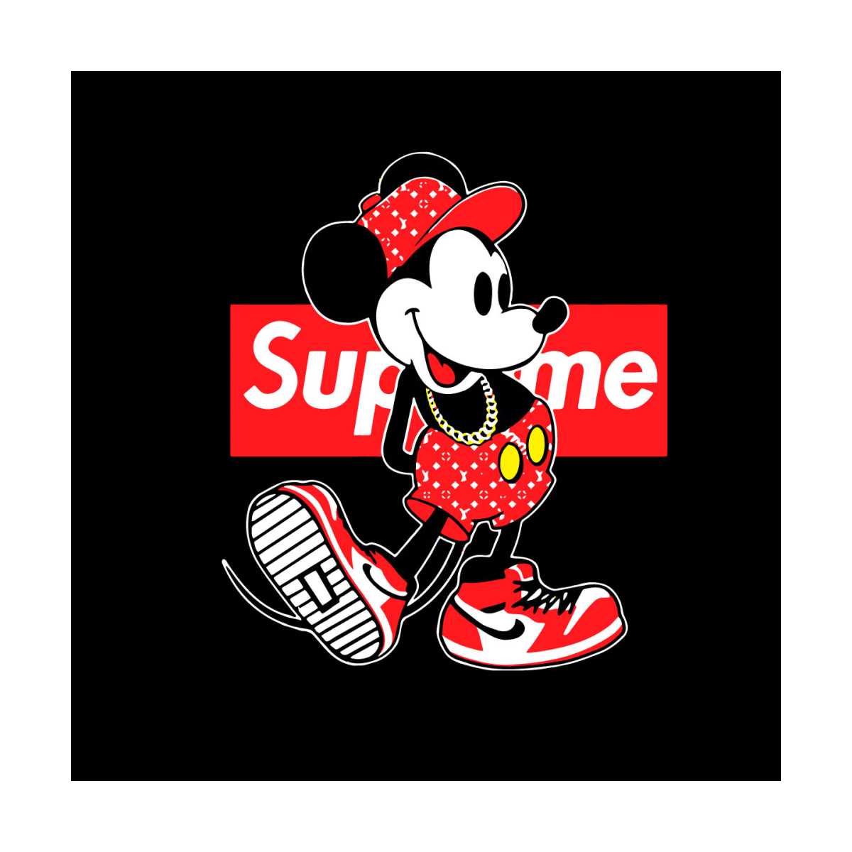 Mickey Supreme Svg, Disney Svg, Mickey Fashion Svg, Mickey M - Inspire ...