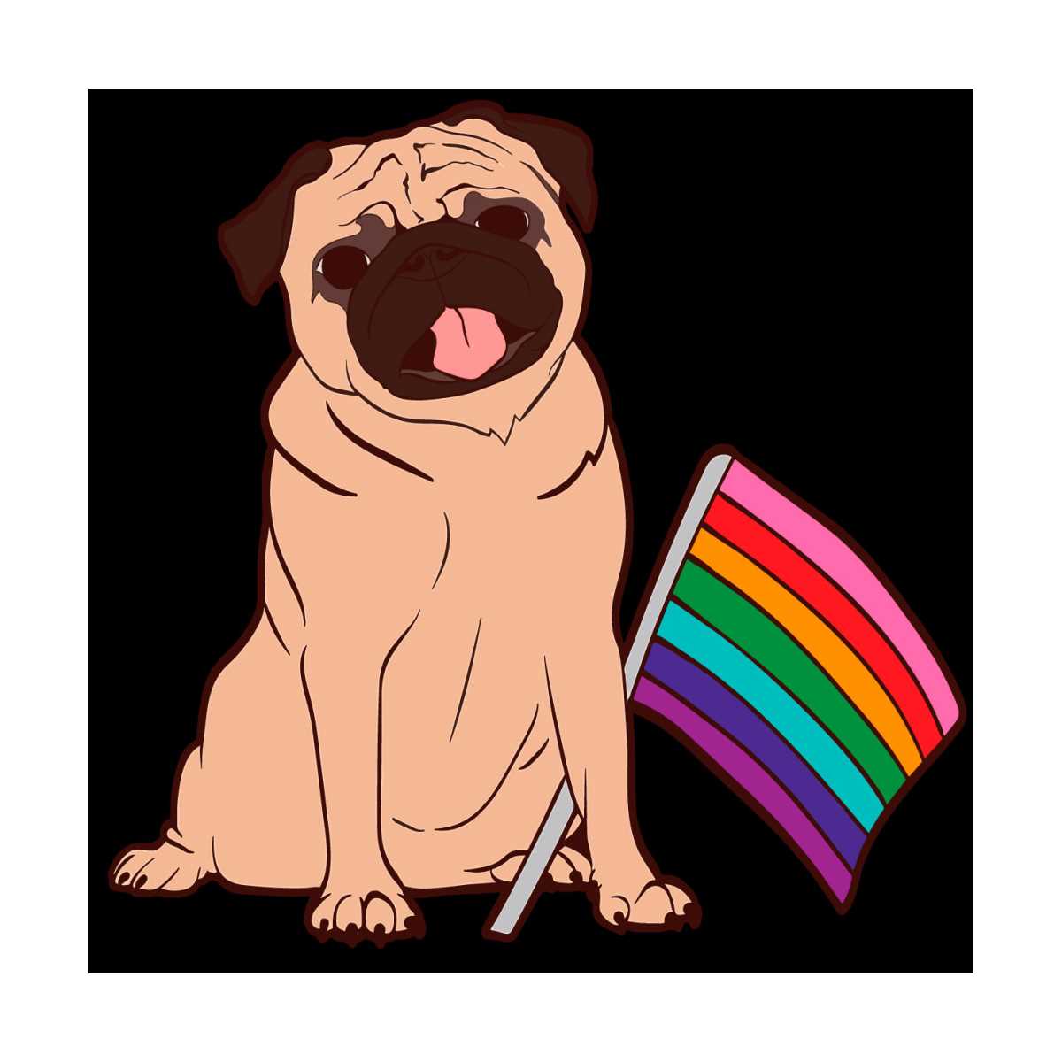 Dog Pride LGBT Flag Svg, LGBT Svg, Dog Svg, Puppy Svg, Puppy - Inspire ...