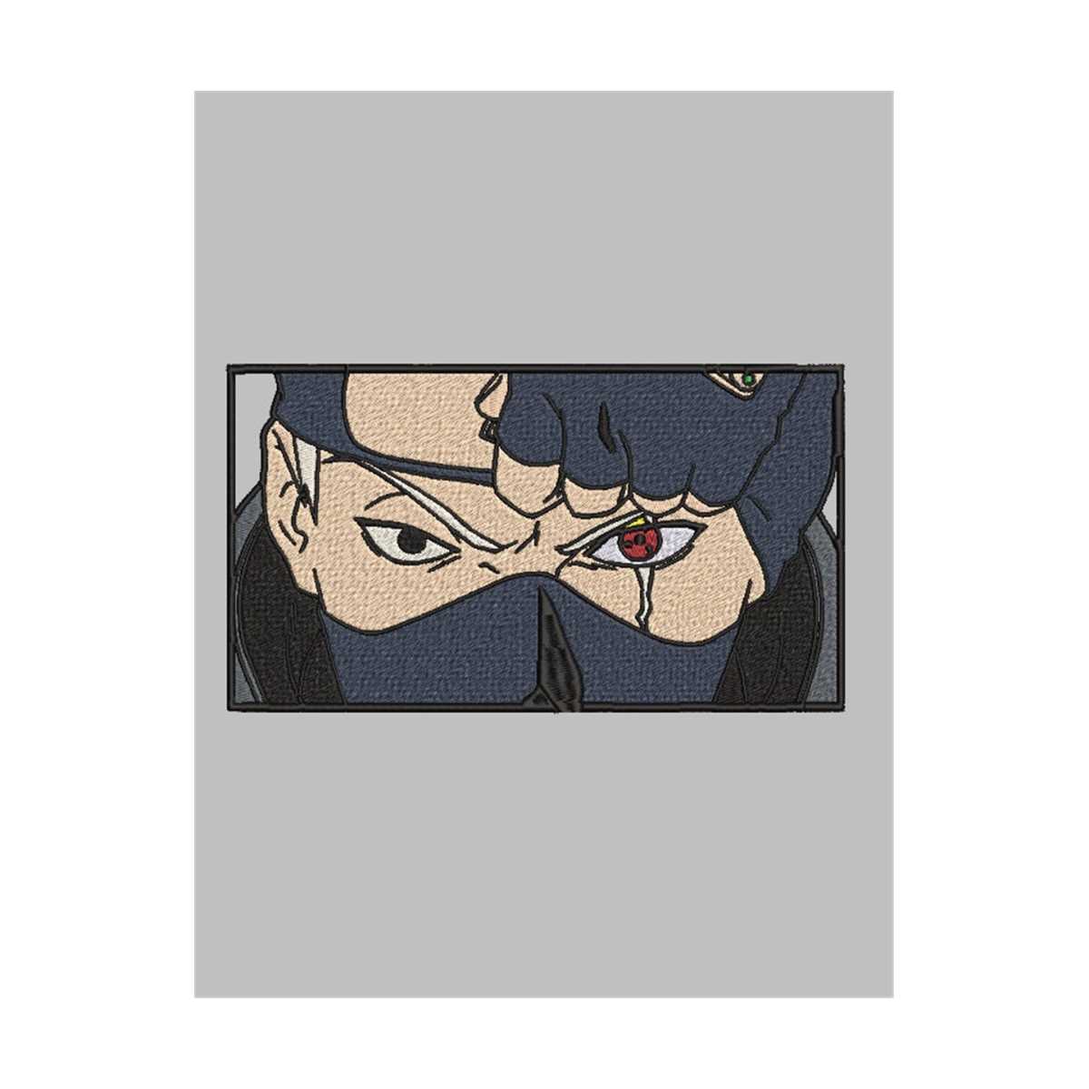 Kakashi Sharingan Box Embroidery Design Download - Inspire Uplift