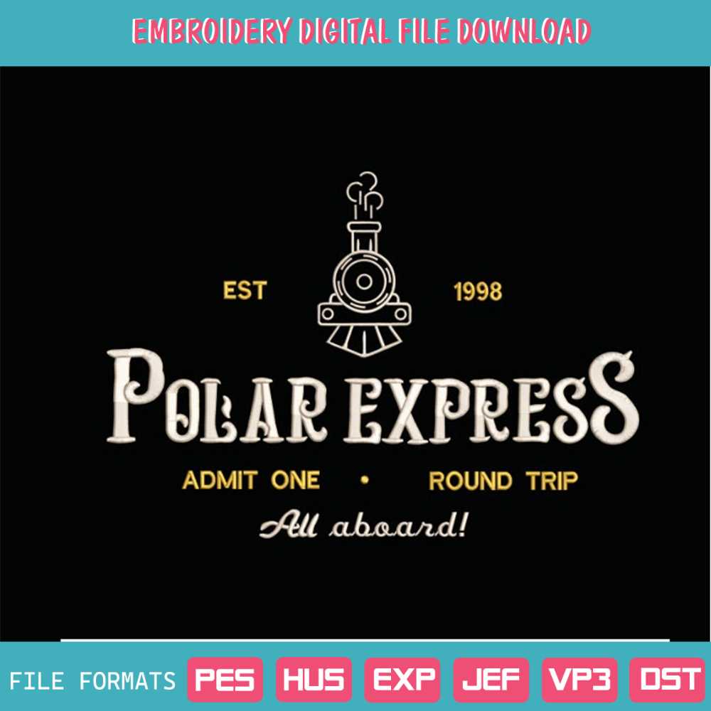 Polar express embroidery designs, Polar express embroidery p | Inspire ...
