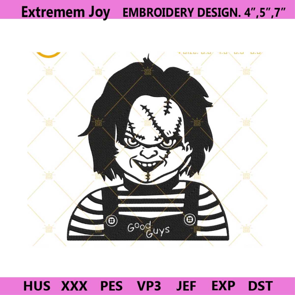 Chucky Machine Embroidery Design, Chucky Good Guy Embroidery - Inspire ...