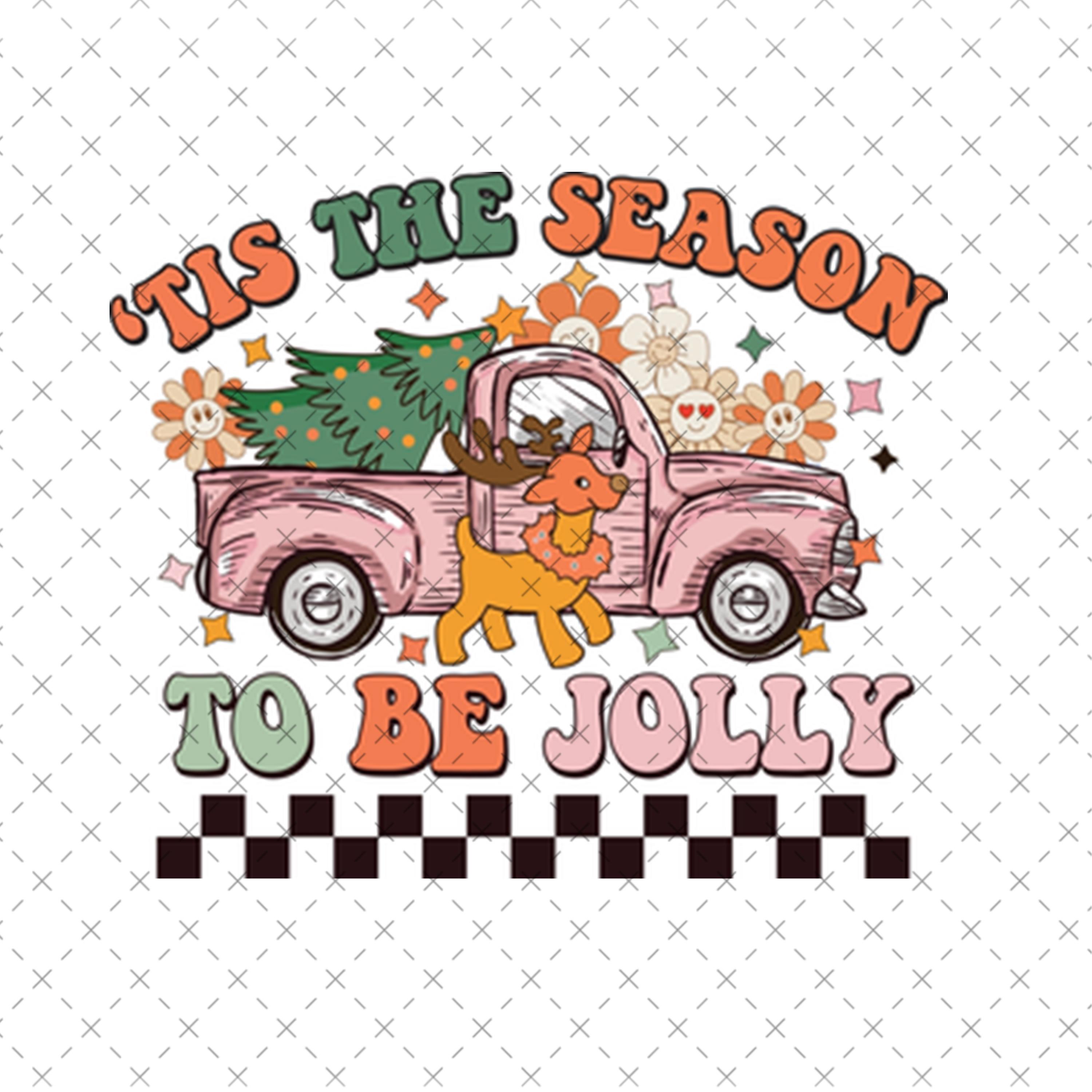 Tis The Season To Be Jolly Christmas SUblimation PNG | Inspire Uplift