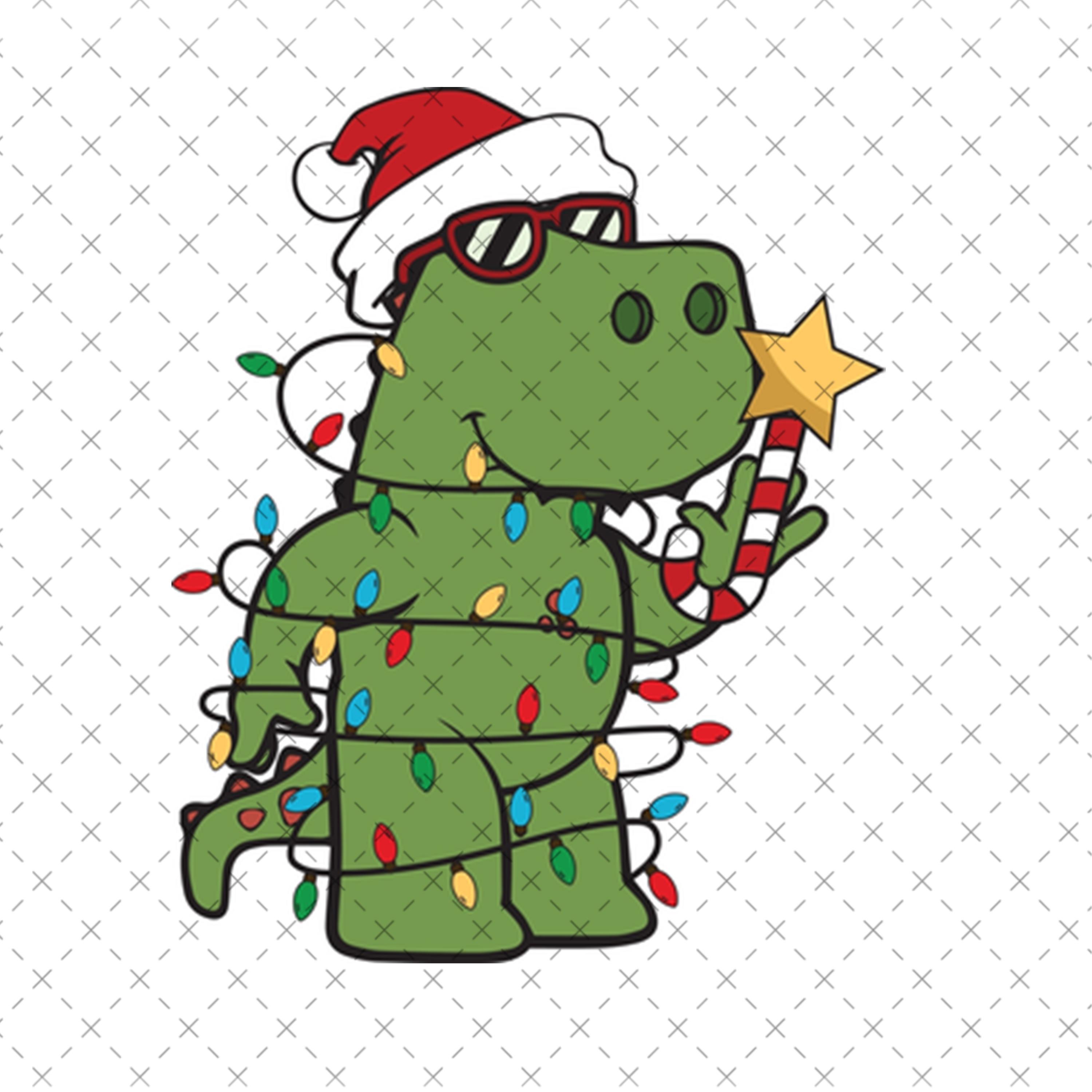 T Rex Christmas Svg | Inspire Uplift