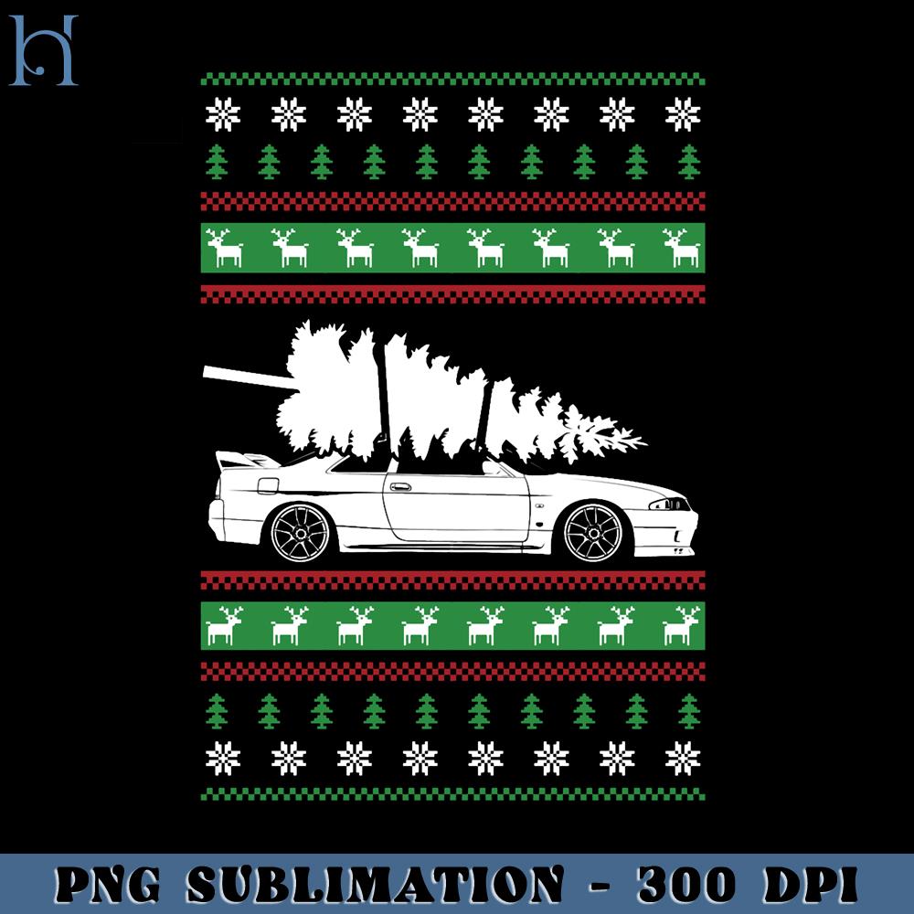 Christmas Nissan GTR R33 PNG Download, Xmas PNG | Inspire Uplift