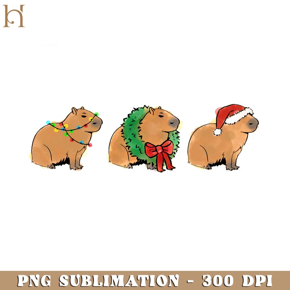 Christmas Capybara PNG Download, Xmas PNG | Inspire Uplift