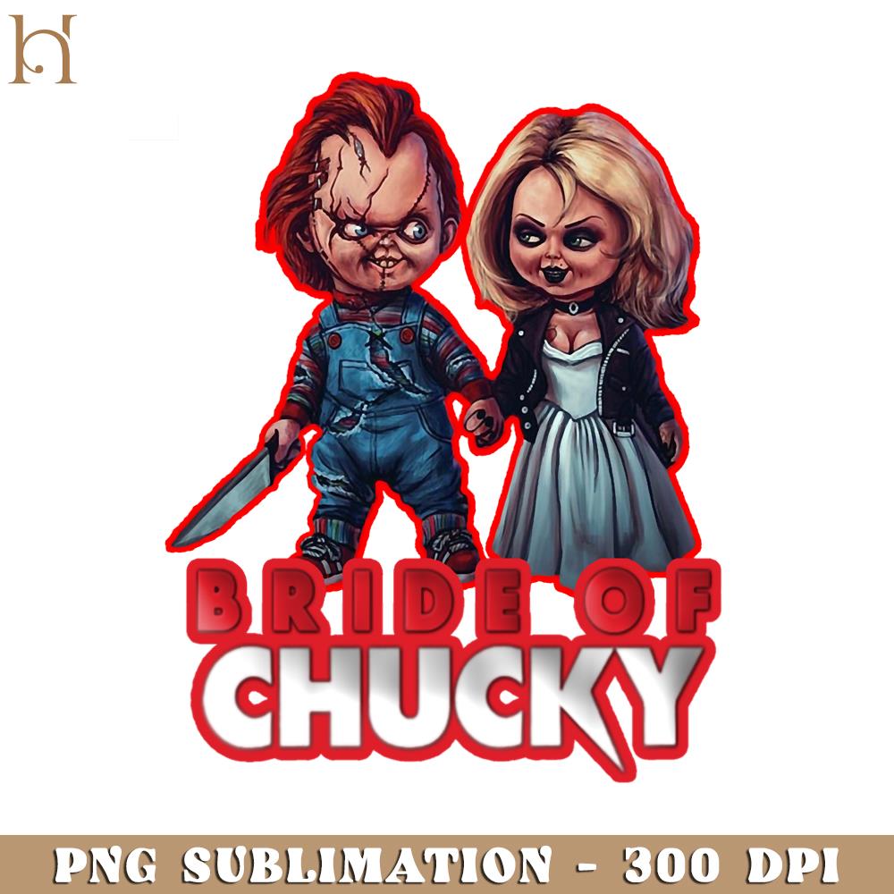 Chucky and Tiffany Bride of Chucky Funny Movie PNG | Inspire Uplift