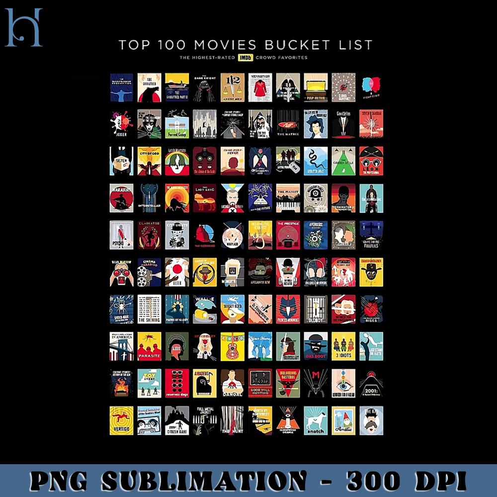 100 Bucket List Movies PNG Download | Inspire Uplift