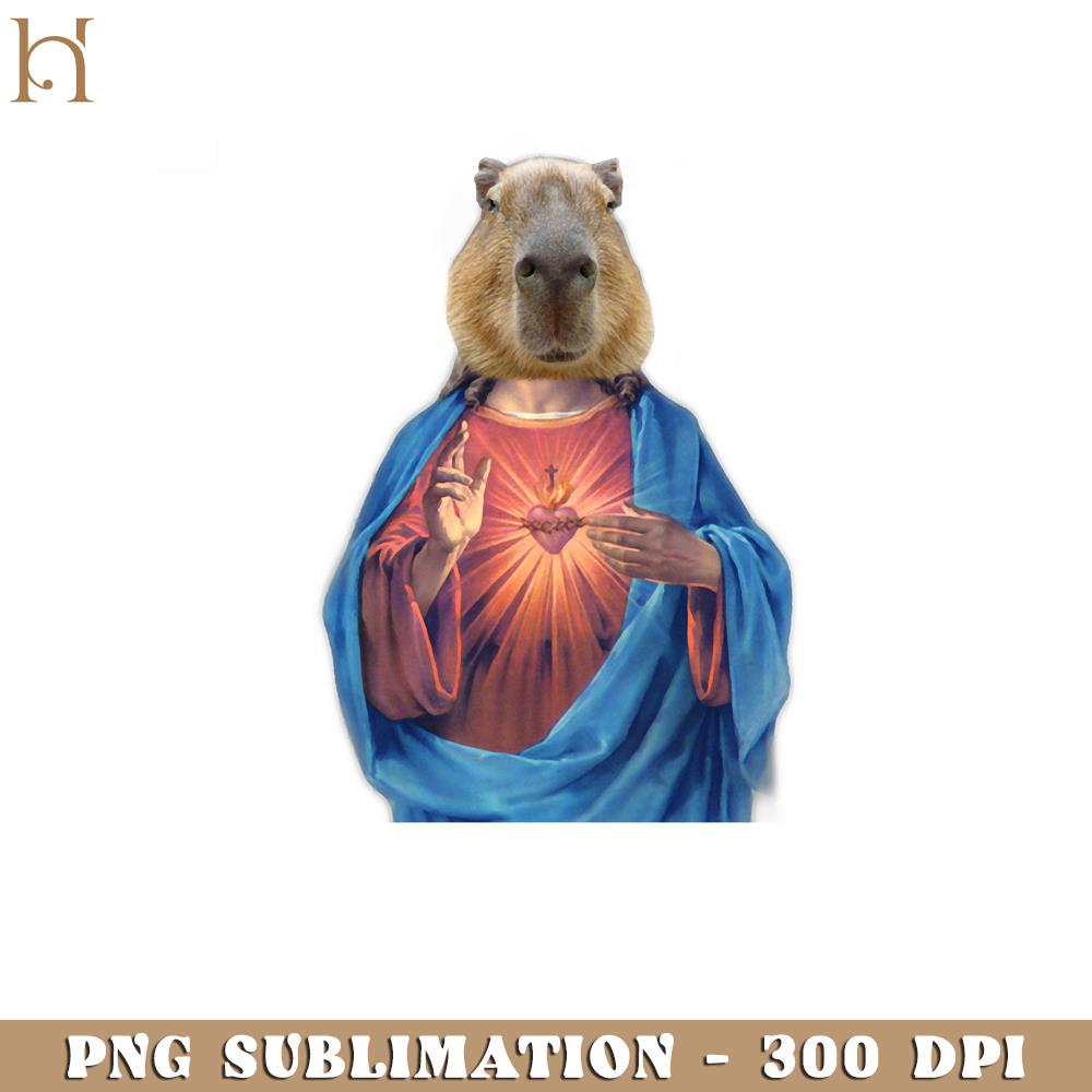 Capybara Jesus PNG Download | Inspire Uplift
