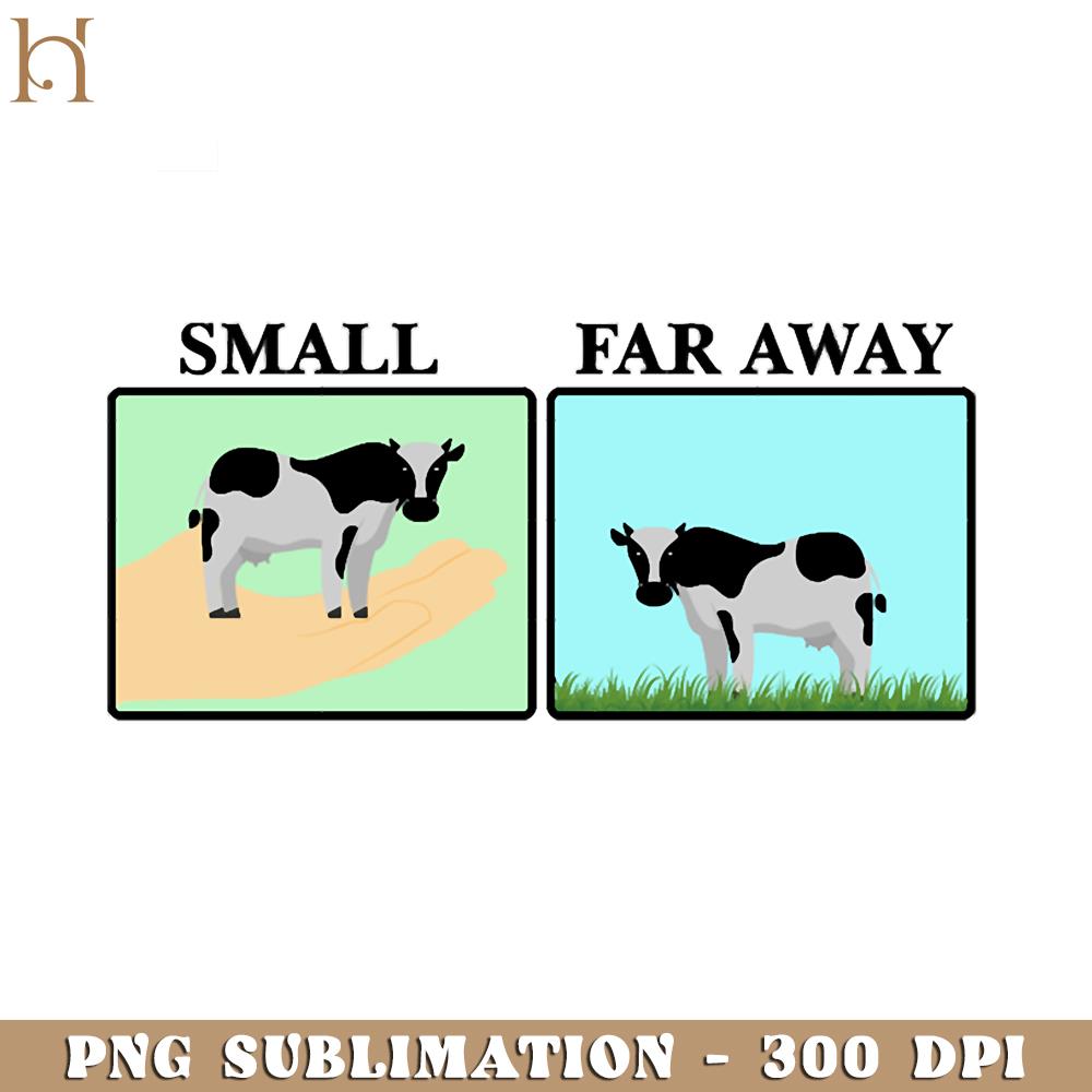 Small and Far Away Cows PNG Download | Inspire Uplift