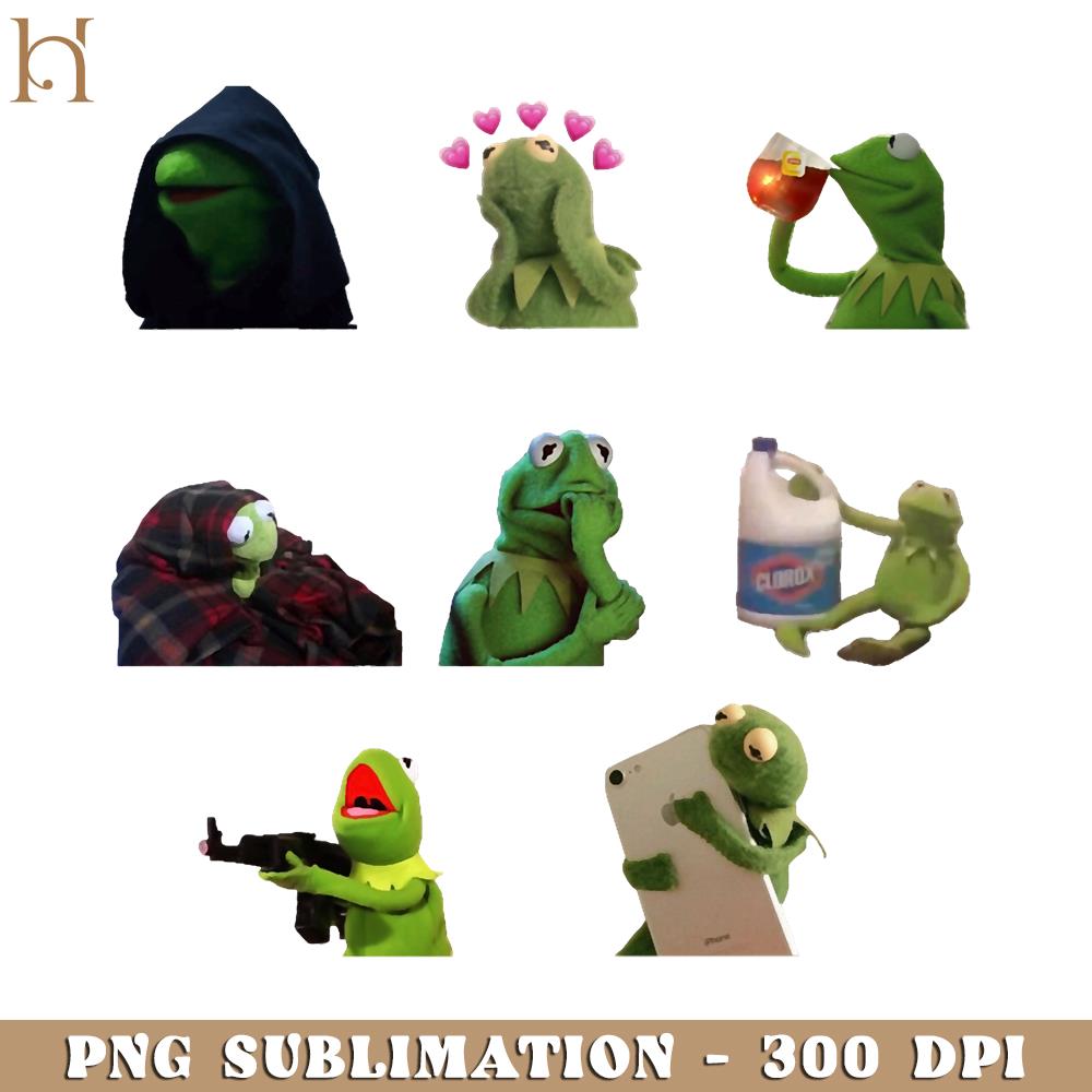 Kermit meme sticker pack Funny Movie PNG | Inspire Uplift