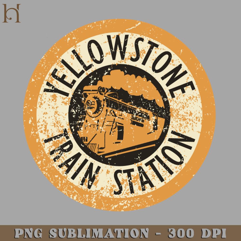 yellowstone train station svg - Inspire Uplift