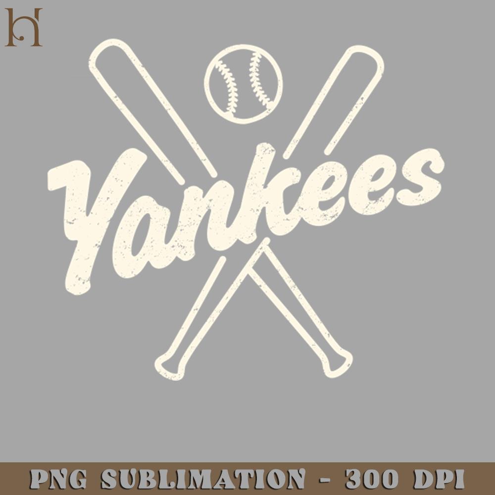 Yankees Crossed Bats by Buck Tee PNG Download | Inspire Uplift