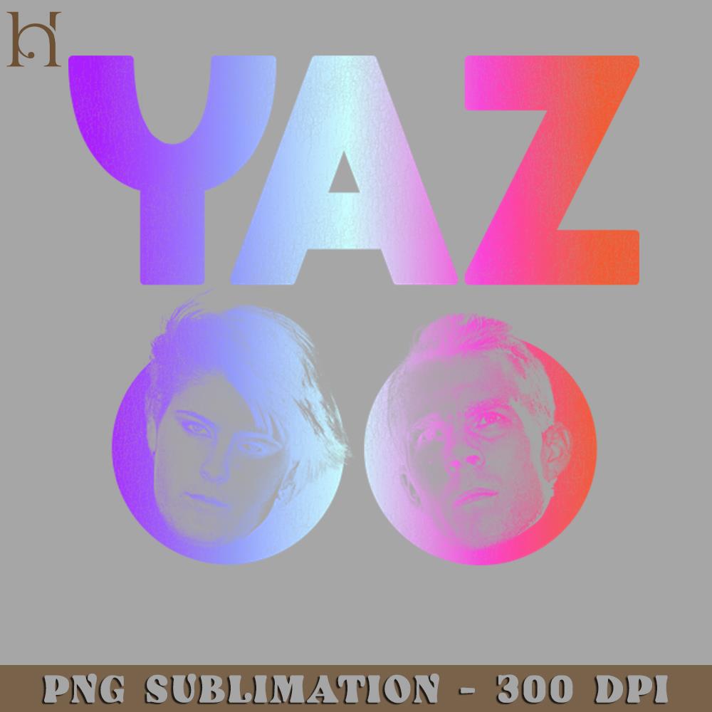 Yazoo 80s Fade Colorway Synth Pop Fan Art PNG Download | Inspire Uplift