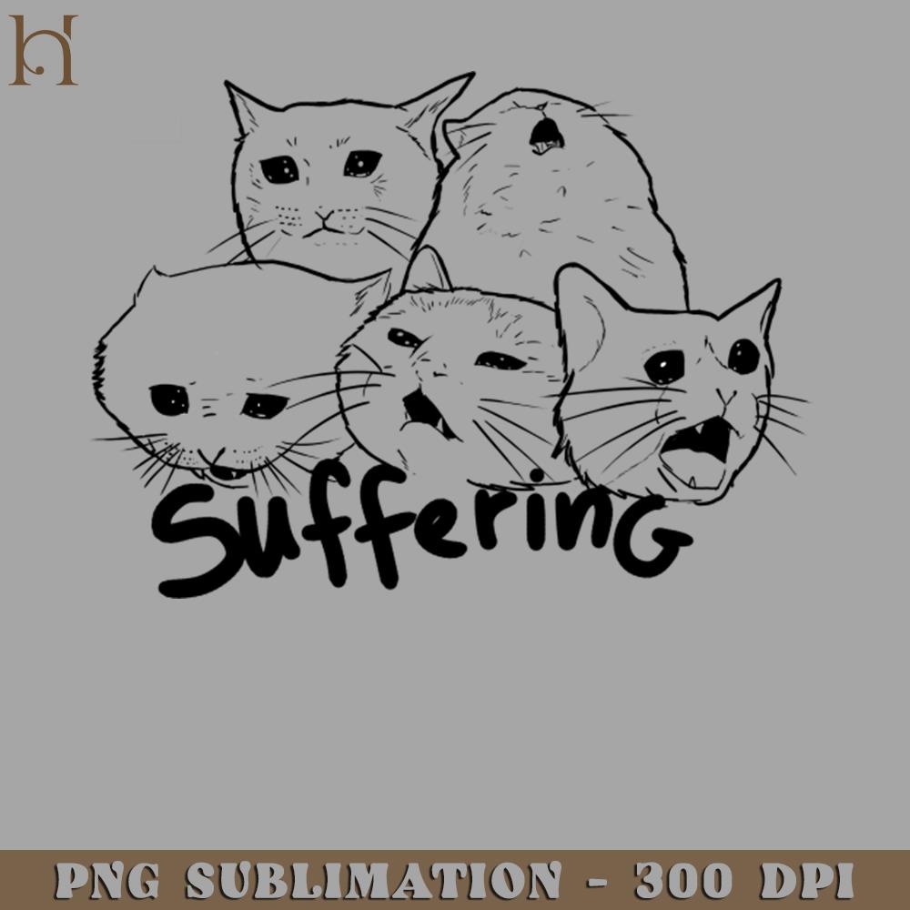 Suffering crying cat meme PNG Download | Inspire Uplift
