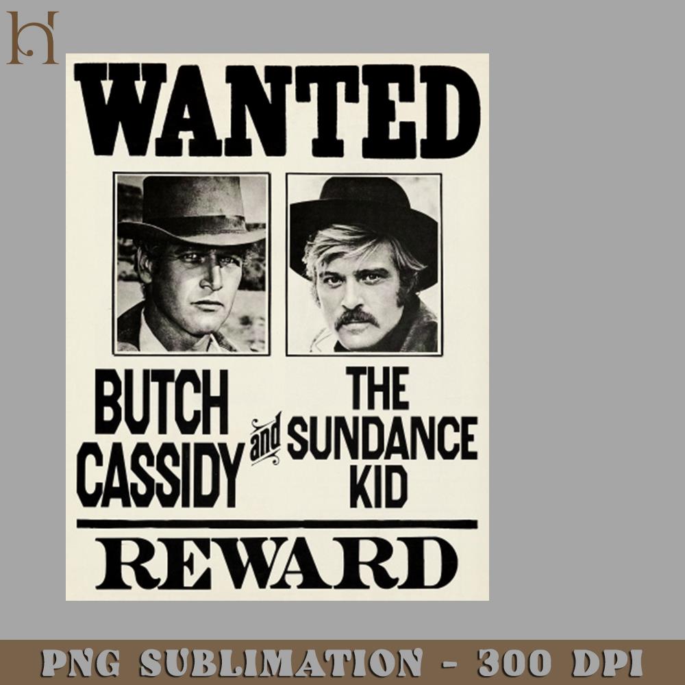Wanted Butch Sundance PNG Download | Inspire Uplift