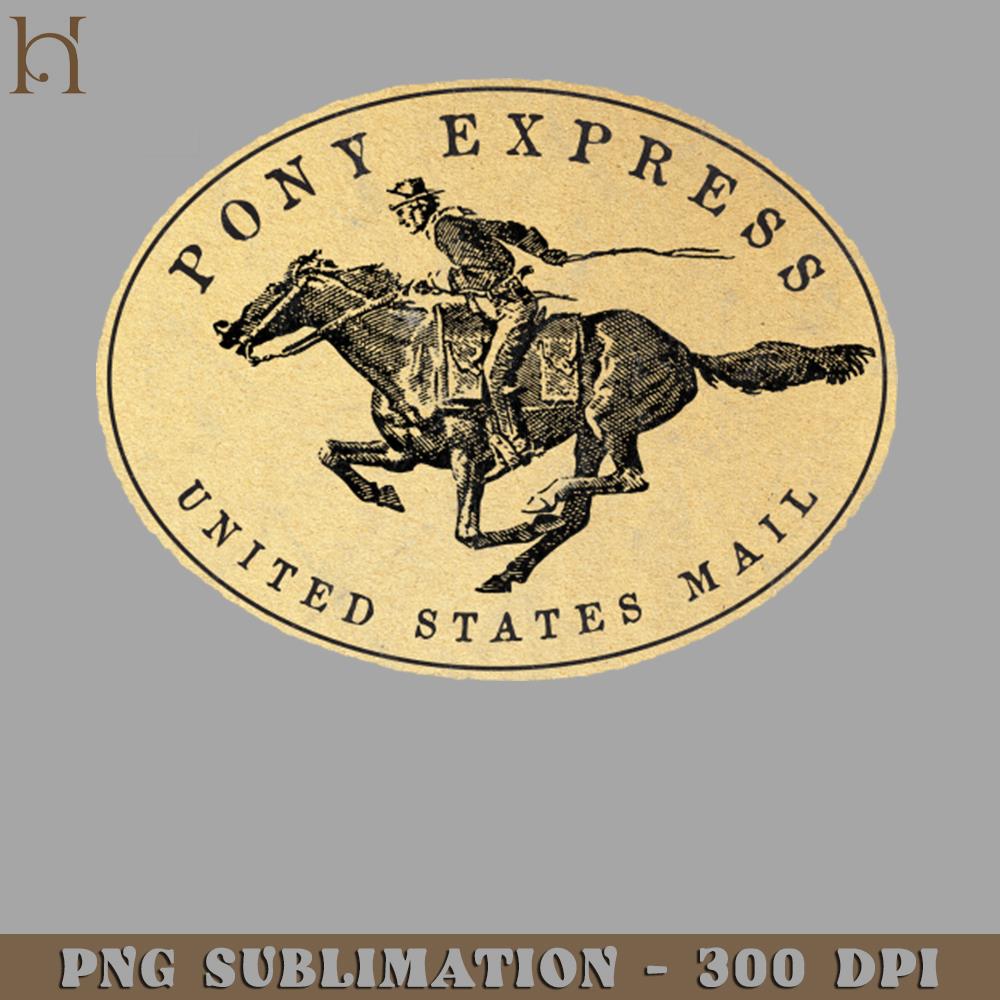 Vintage USPS Pony Express 2 by Buck Tee Originals PNG Downl | Inspire ...