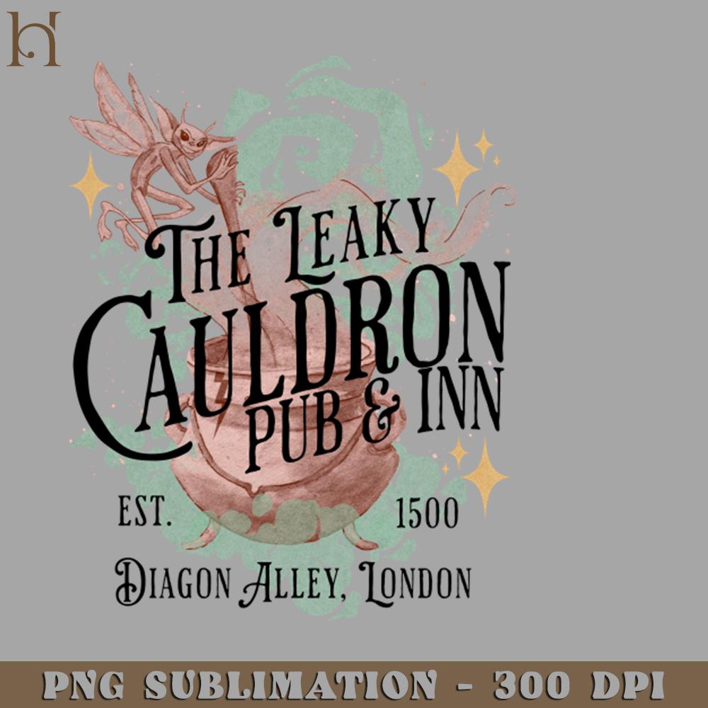 The Leaky Cauldron ub and Inn Magical Drinks Design PNG Down | Inspire ...