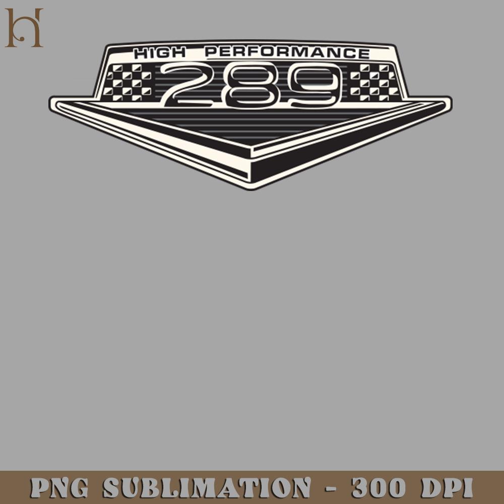Vintage Ford Hi Po 289 Emblem PNG Download | Inspire Uplift