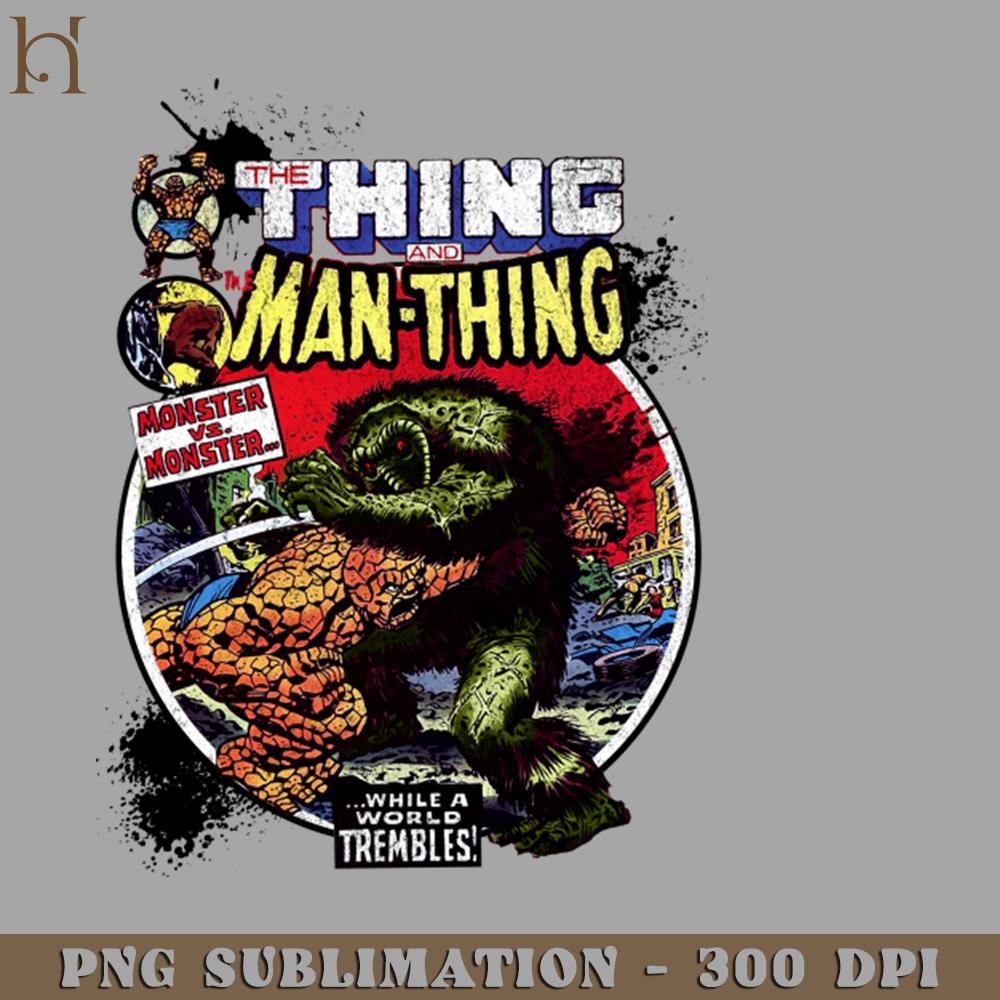 The Man Thing Monster versus Monster Fantastic Battle PNG Do | Inspire ...