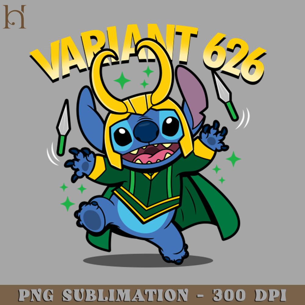Version 626 Stitch Cute Alien Loki Variant PNG Download | Inspire Uplift