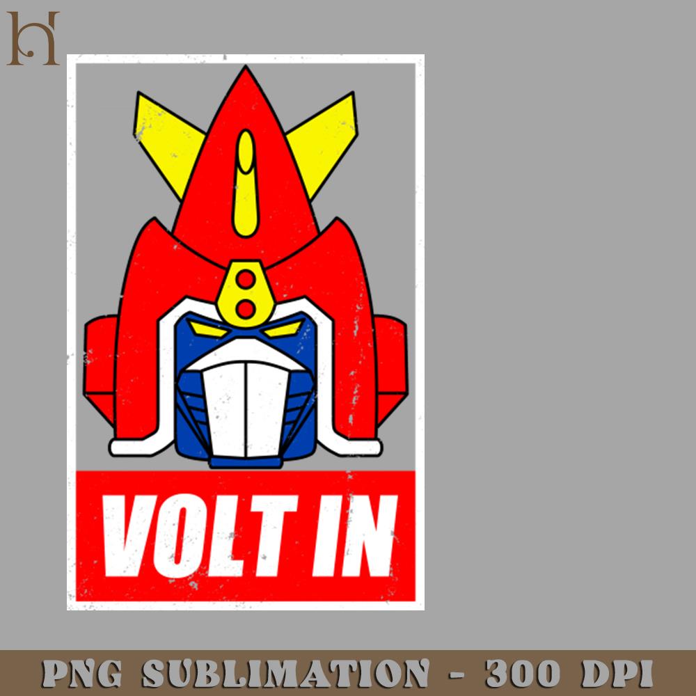 Voltes V Classic Anime Mecha Lets Volt In Meme PNG Download | Inspire ...
