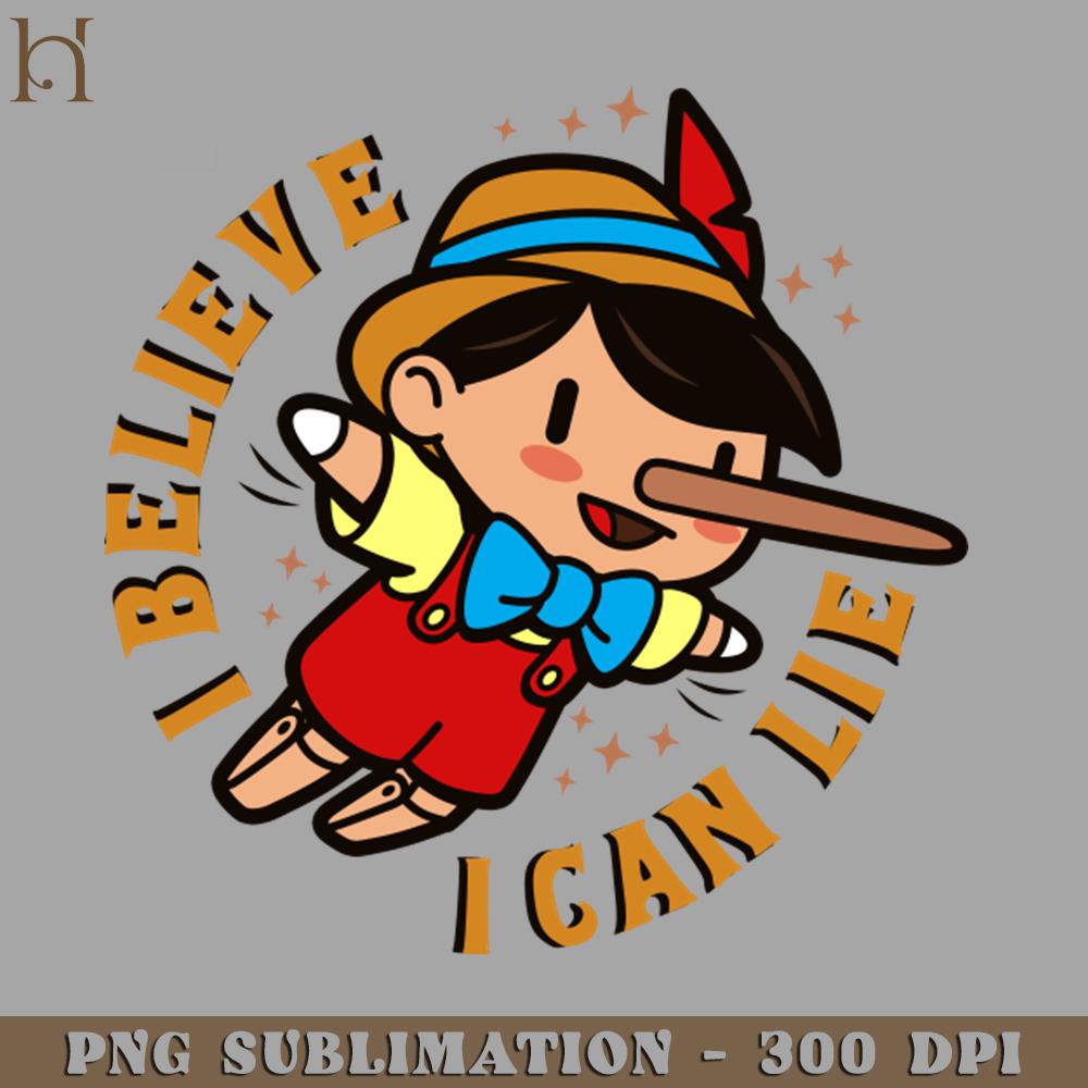 I Believe I Can Lie Kawaii Pinocchio Funny Meme 1213 PNG Dow | Inspire ...