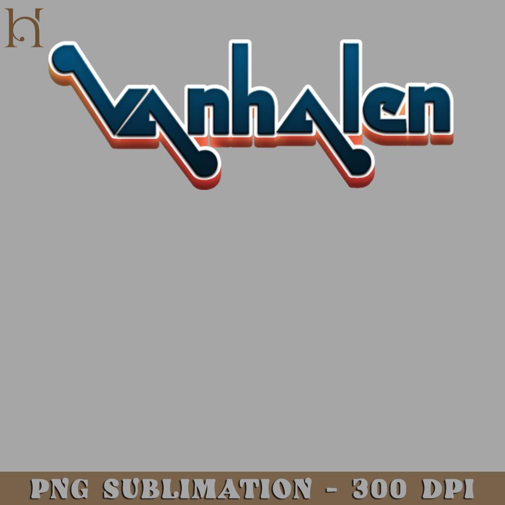 Van Halen Old Logo 3D avy Horizontal PNG Download | Inspire Uplift