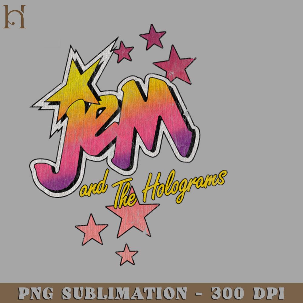 Vintage Jem and the holograms Logo PNG Download | Inspire Uplift