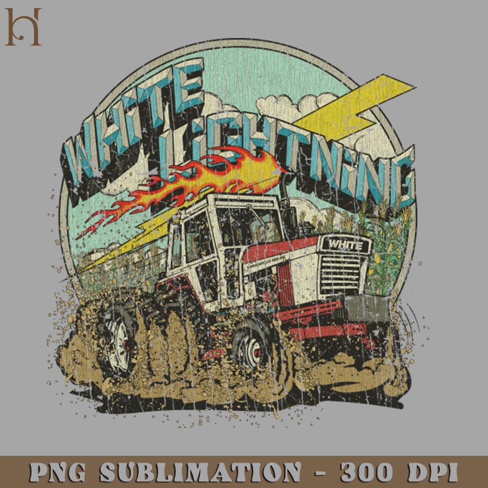 White Lightning Tractor 1969 PNG Download | Inspire Uplift