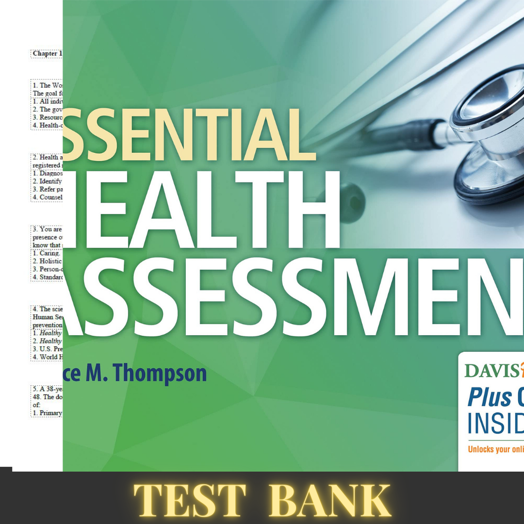 Latest 2024 Essential Health Assessment 1st edition By Janic | Inspire ...