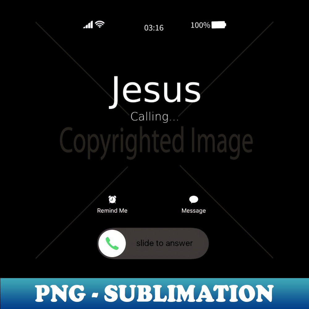 Jesus Is Calling - Instant Sublimation Digital Download - Re | Inspire ...