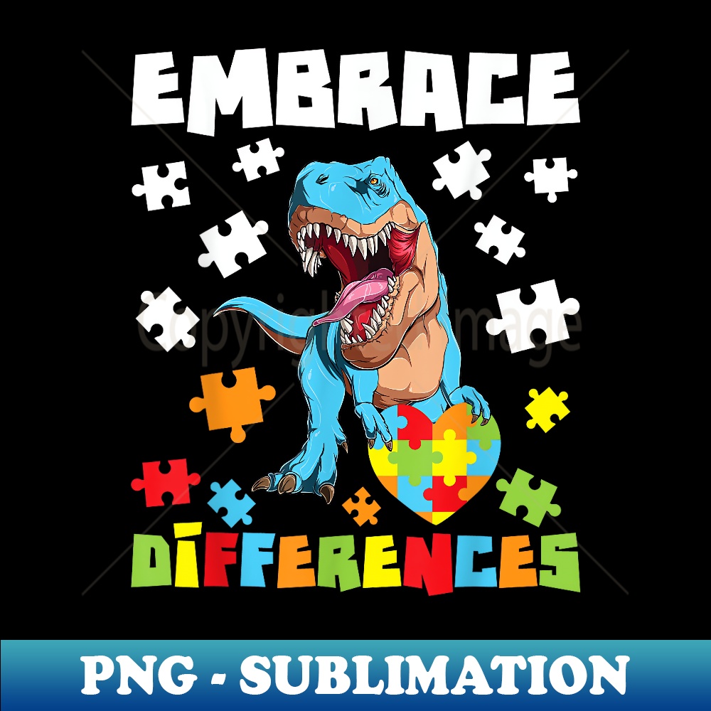 Embrace Differences - Autistic Puzzle Autism Awareness - Exc | Inspire ...