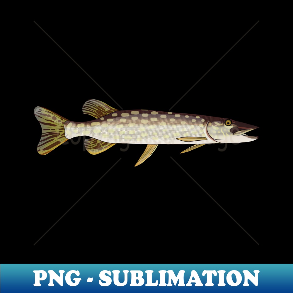 Northern Pike - Digital Sublimation Download File - Add a Fe | Inspire ...