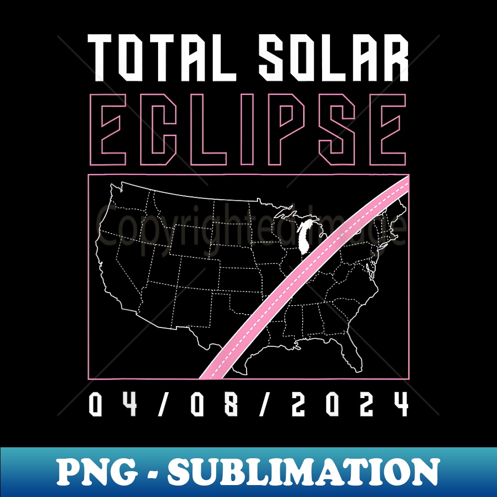 Total Solar Eclipse Path Of Totality Map April 8 - Artistic - Inspire ...