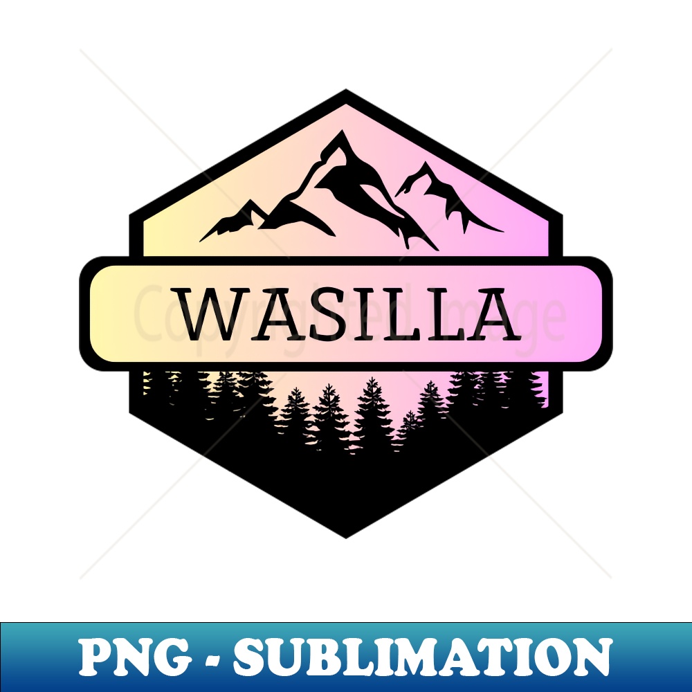 Wasilla Alaska Mountains and Trees - Sublimation-Ready PNG F | Inspire ...