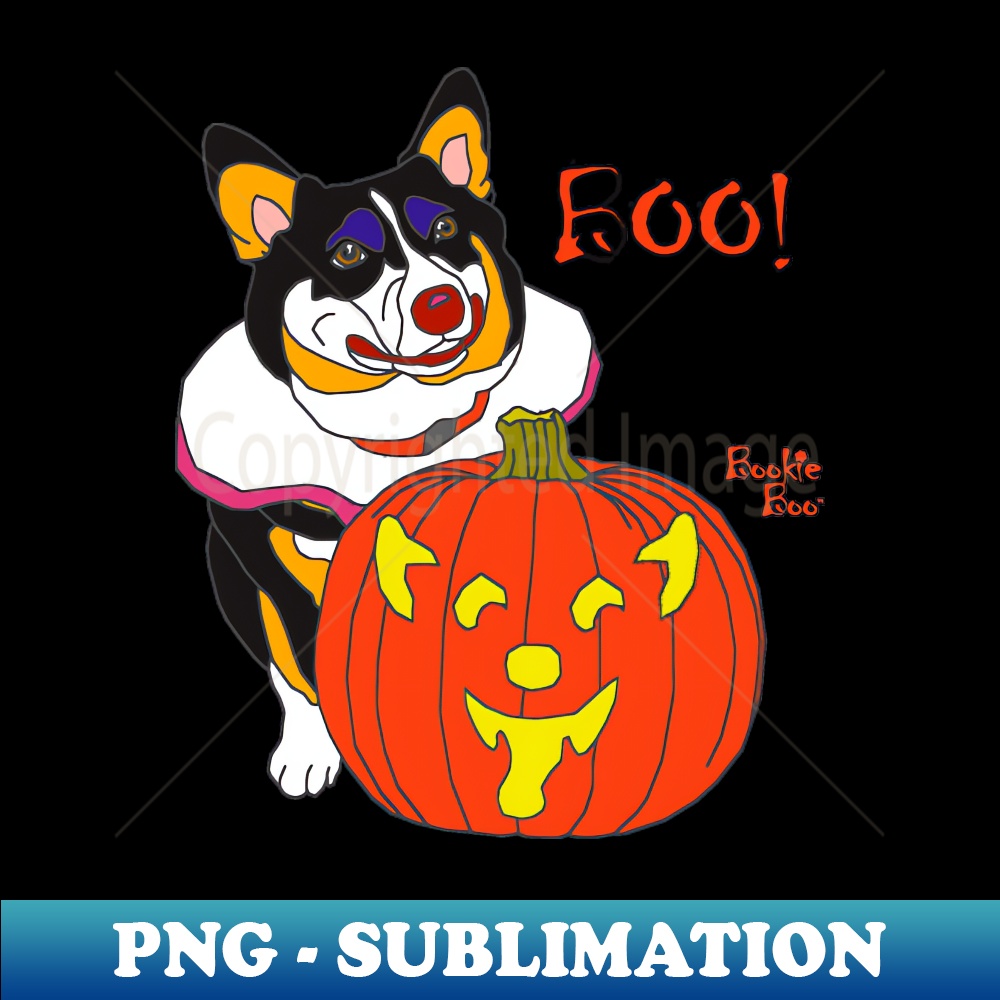 Bookie Boo the Corgi Clown - Boo - Sublimation-Ready PNG Fil | Inspire ...