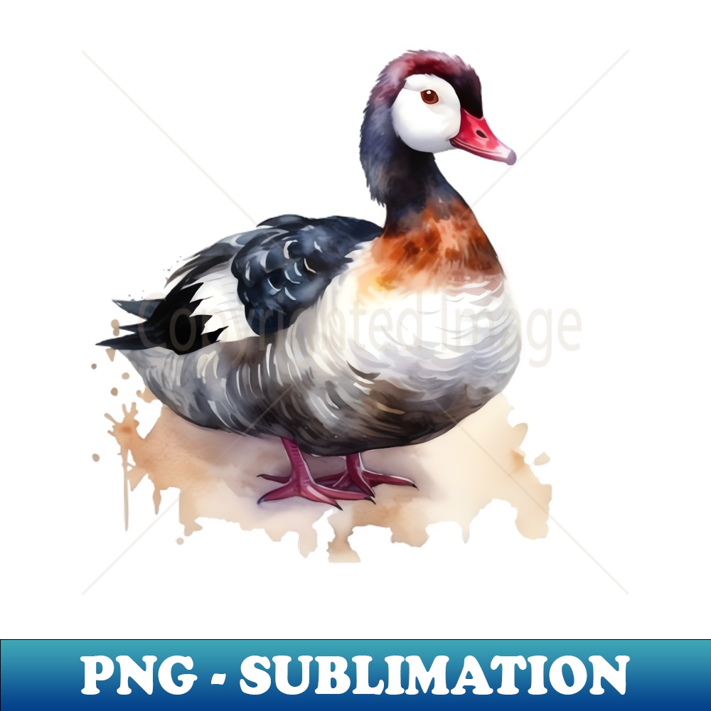 Watercolor Muscovy duck - Professional Sublimation Digital D - Inspire ...