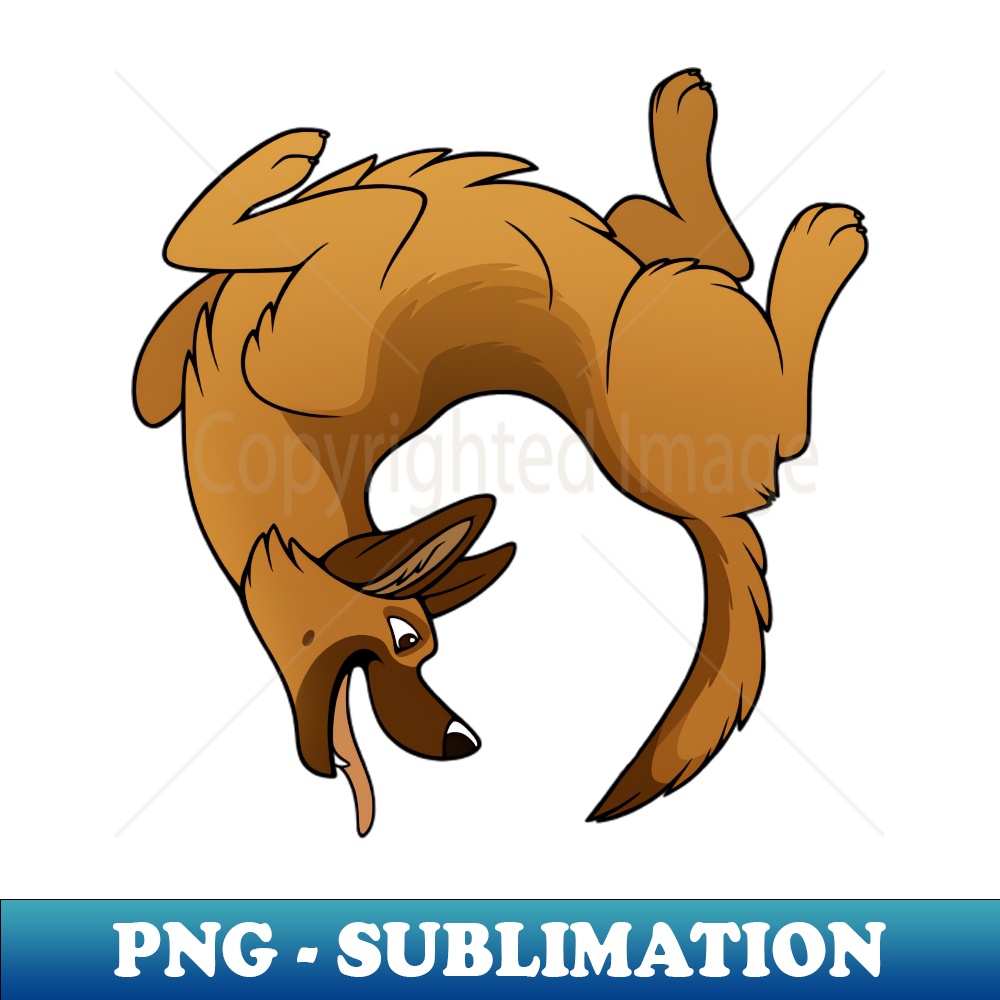 German Shepherd Dog Chasing Tail - PNG Sublimation Digital D | Inspire ...