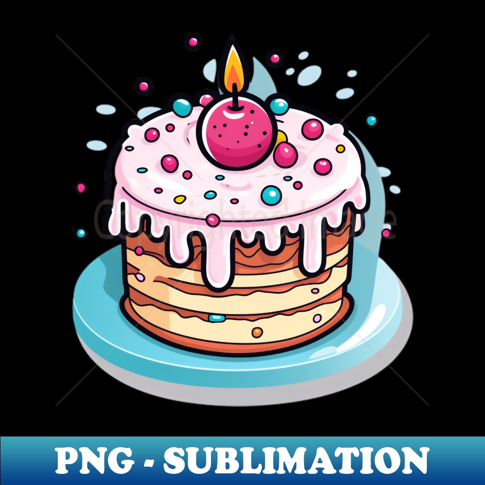 Sweet Birthday Delight Cute Cake with Strawberry Whipped Cre | Inspire ...