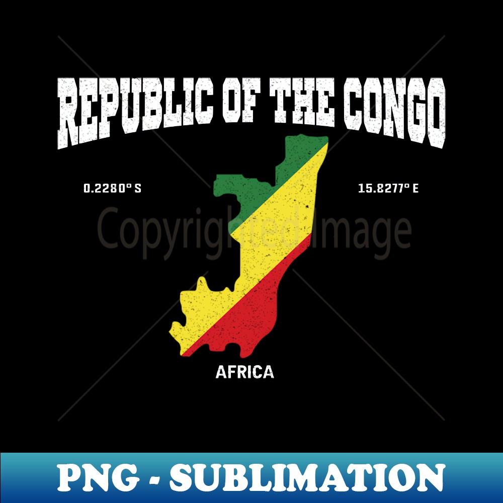 Republic of the Congo flag and map and coordinates Congo loc | Inspire ...