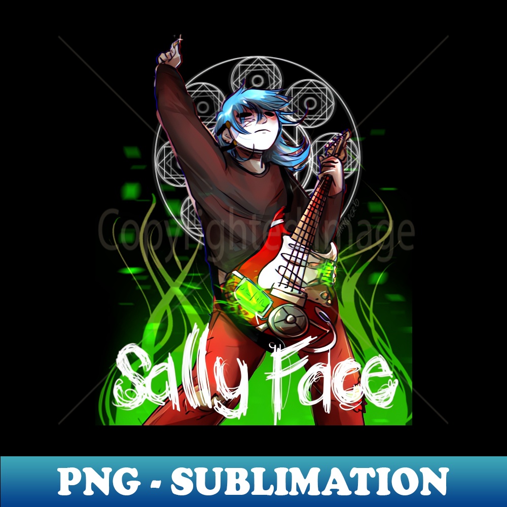 Sally Face Guitar No Background - Decorative Sublimation PNG | Inspire ...